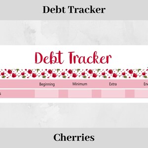 Debt Tracker Choose Your Pattern Budget Planner Stickers - Etsy
