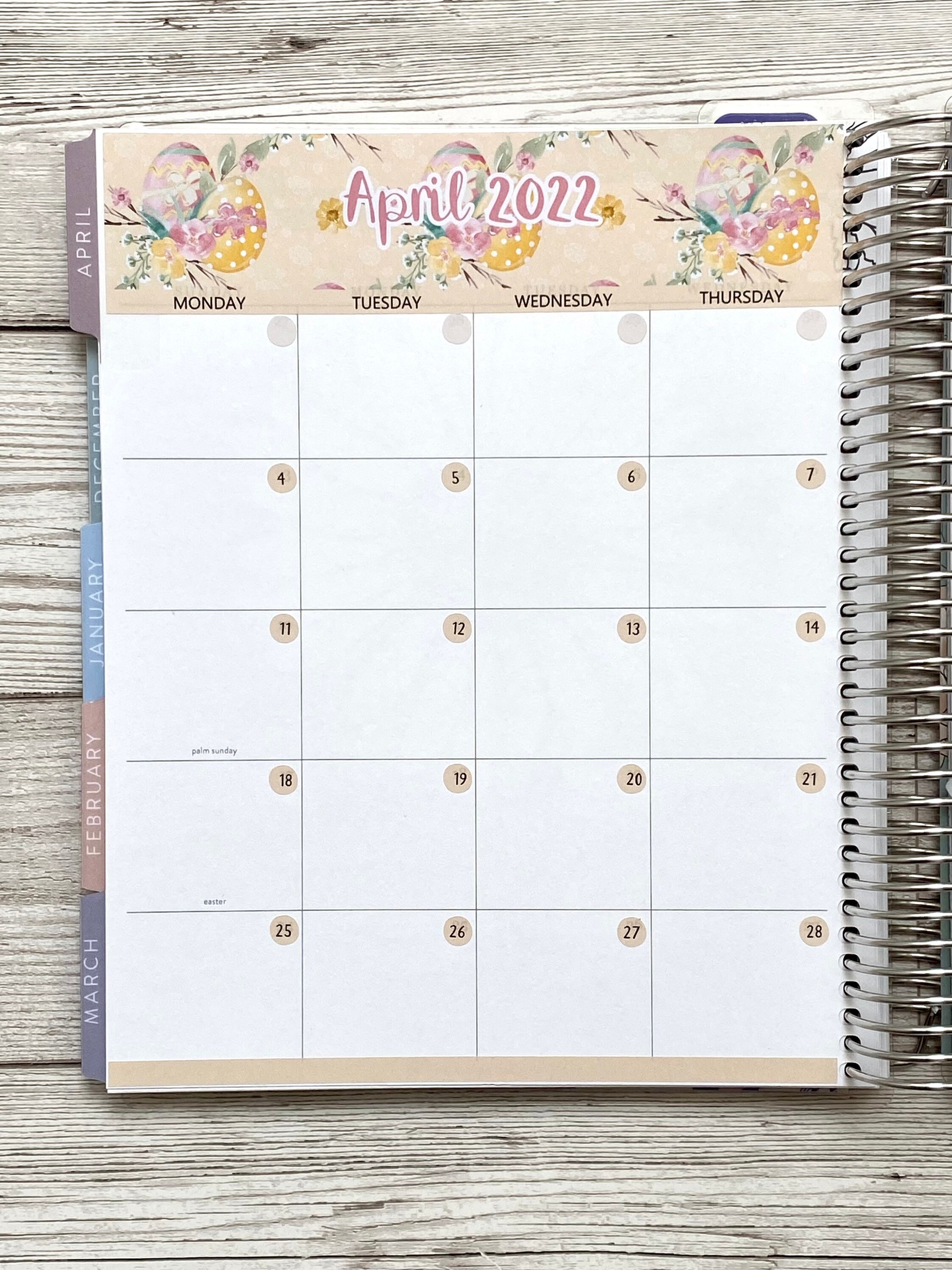 month planner stickers with date dot planner stickers Erin Condren ...
