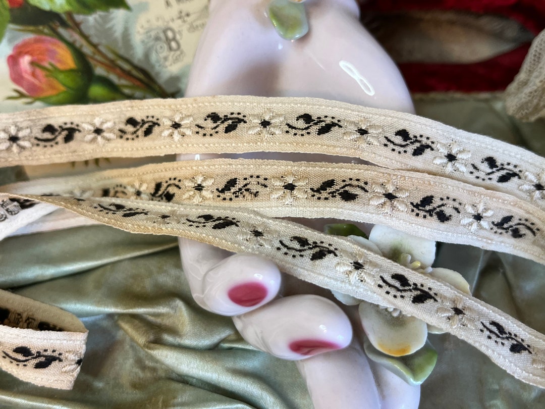 Vintage Cotton Woven Ribbon - Etsy
