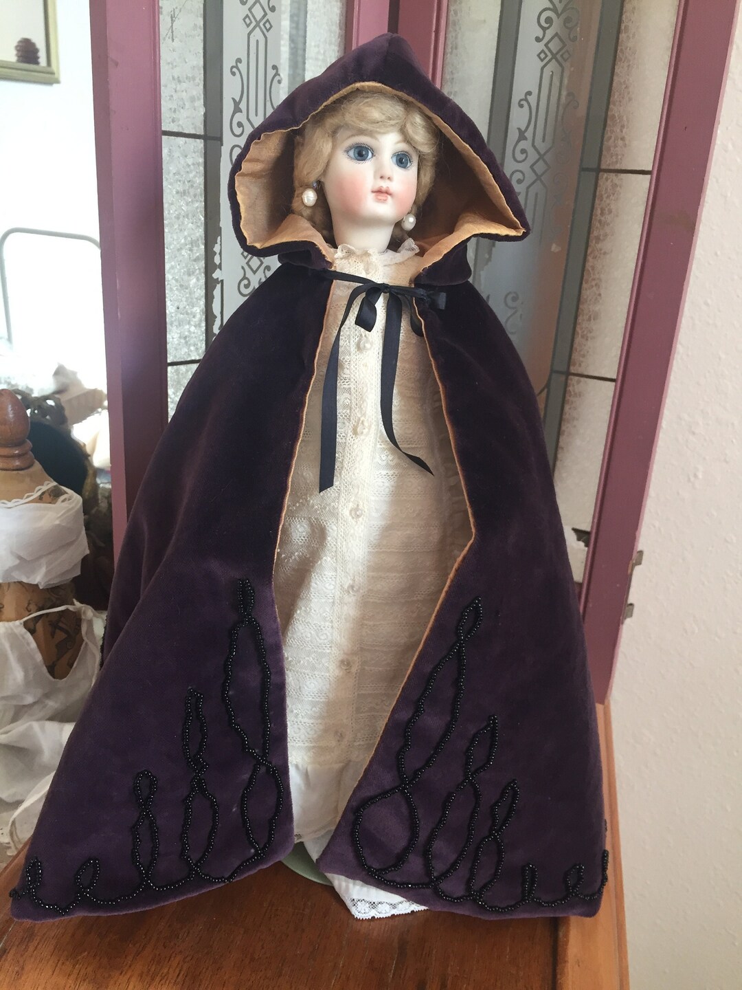 Stunning Hand Beaded Opera Doll Cape! - Etsy