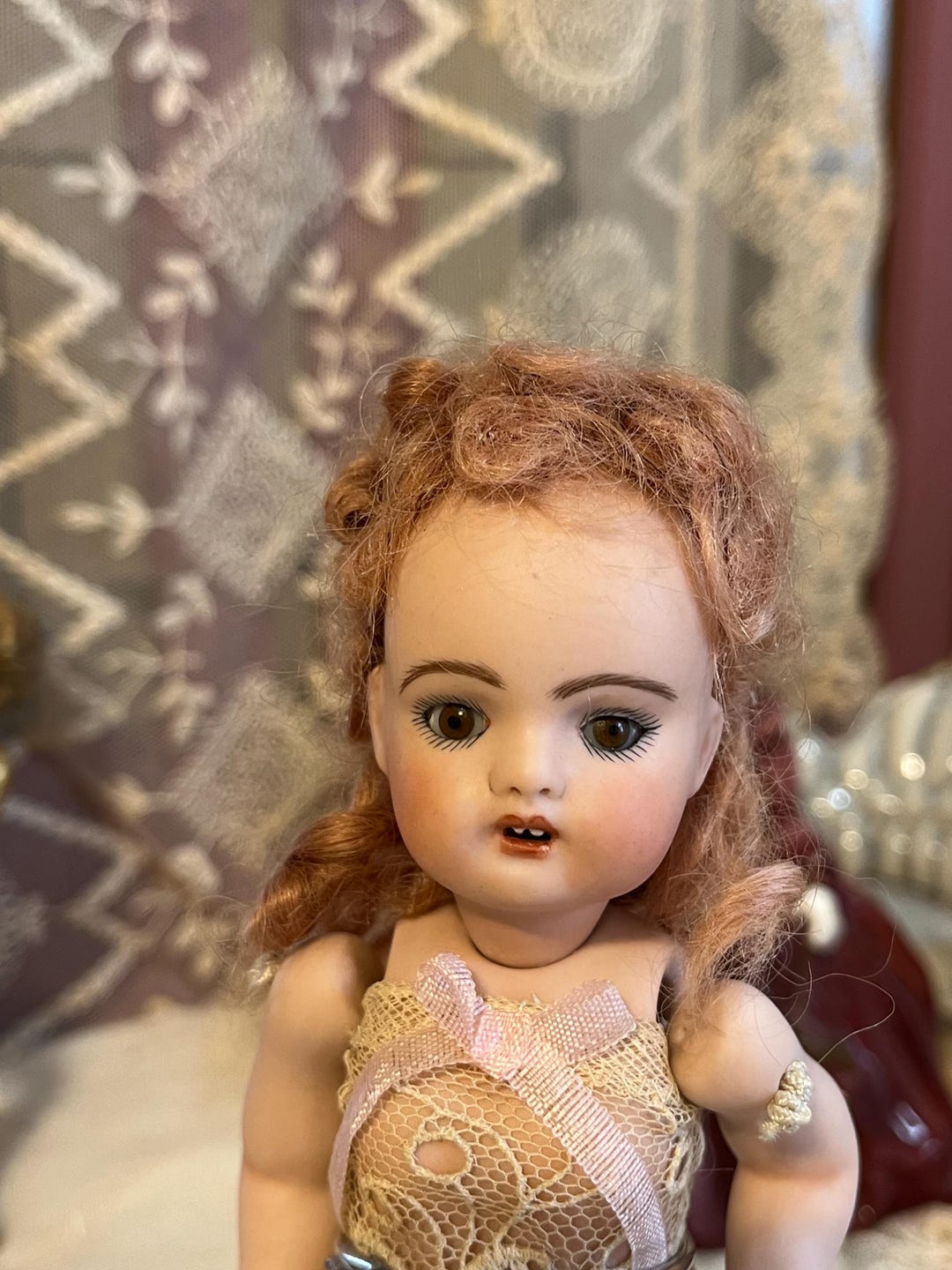 Darling 7” All Bisque Wrestler Doll - Etsy