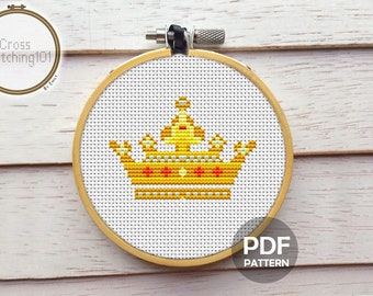 Cross Stitch Crown - Etsy