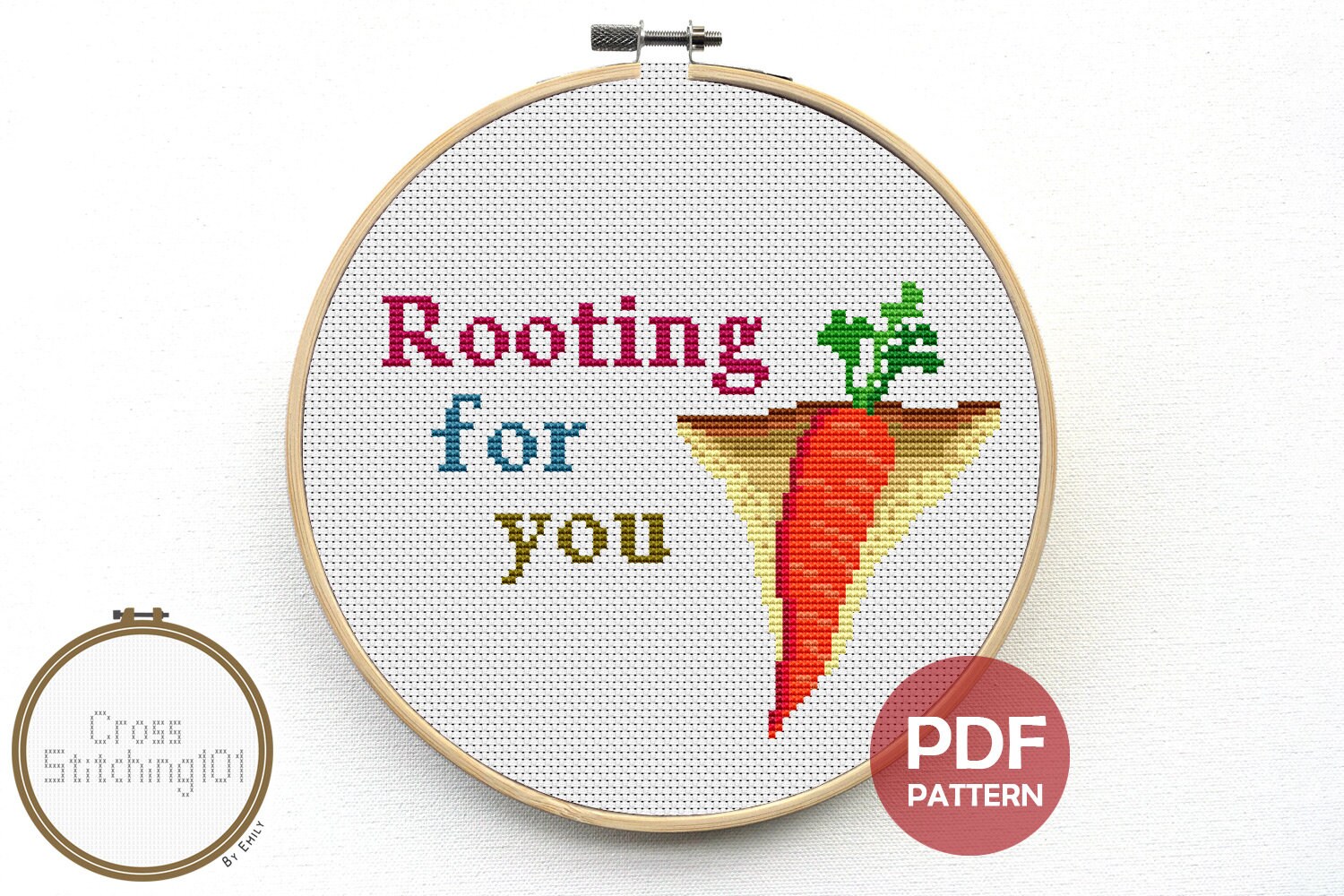 Craft Supplies & Tools Modern Cross Stitch Embroidery Design crown ...