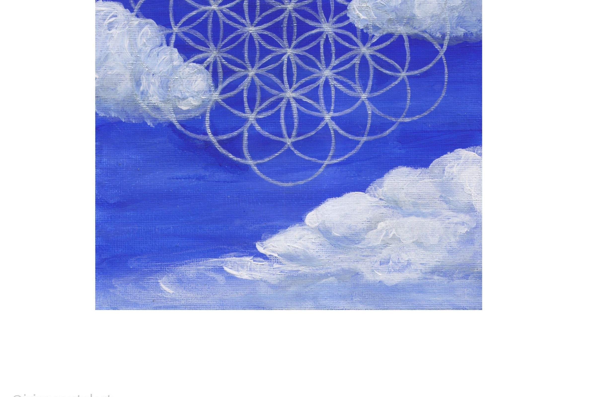 Sacred Geometry Wall Art Original Painting Sacred Art Canvas | Etsy