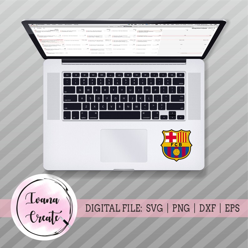 Barcelona FC logo vector svg png dxf eps Barcelona Wall | Etsy