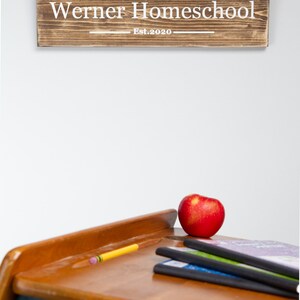 Personalized Homeschool Sign, Distance Learning, Custom Hand Painted ...