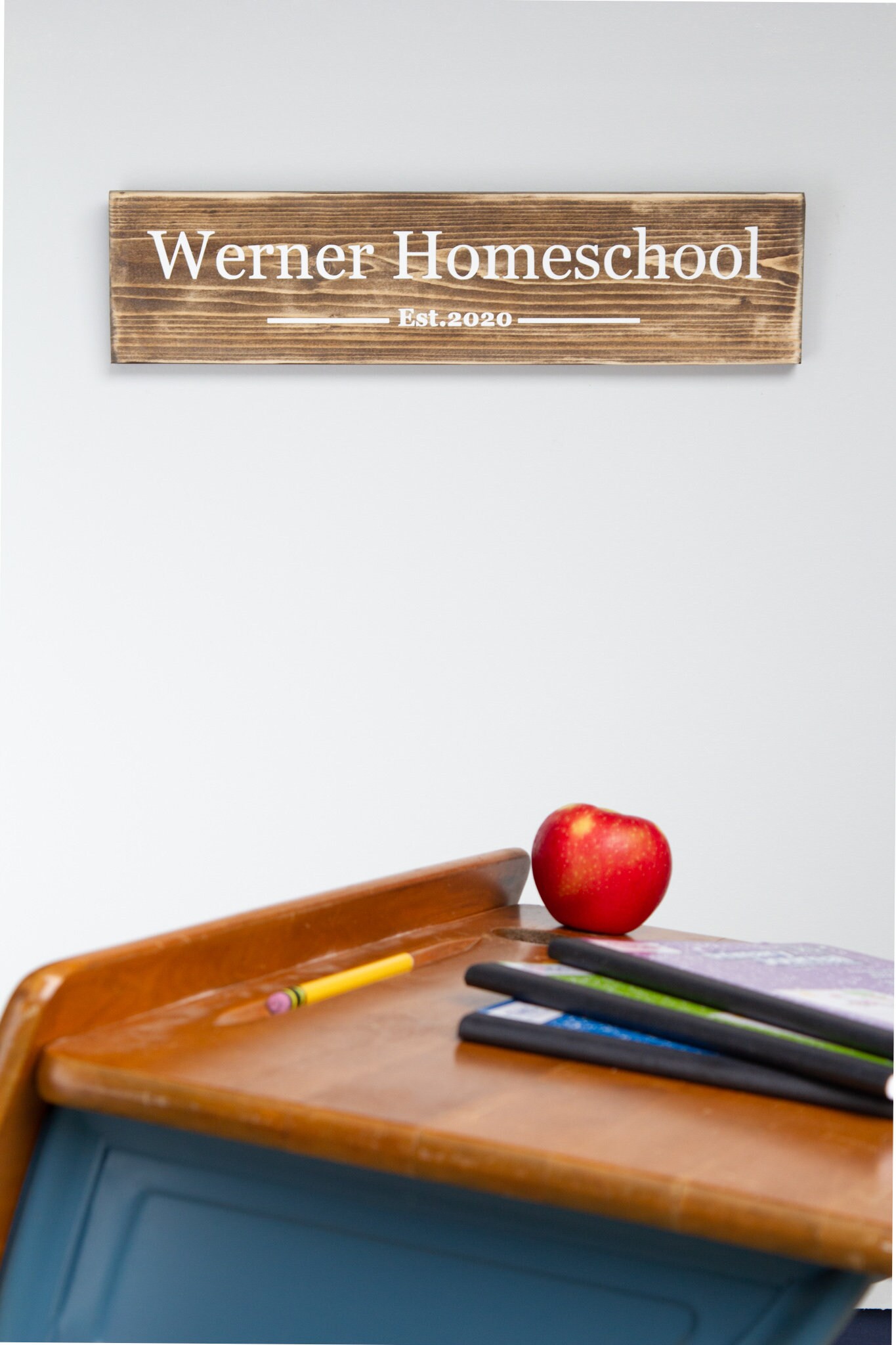 Personalized Homeschool Sign Distance Learning Custom Hand | Etsy