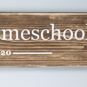 Personalized Homeschool Sign, Distance Learning, Custom Hand Painted ...