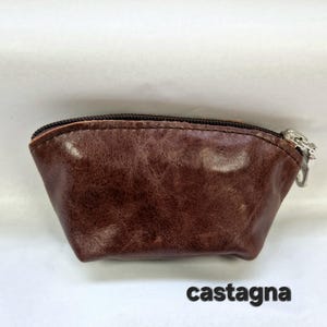 Small Real Leather Glace Purses - Various Colours - Coin Purses ...
