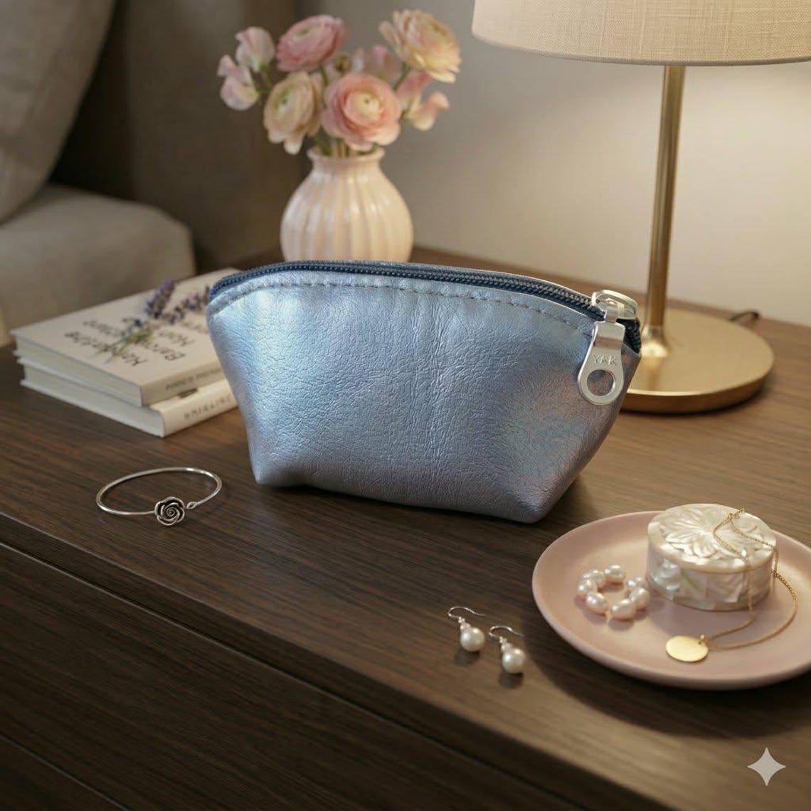 Genuine Glace Leather Coin Purse | Small Zipped Wallet | Cute Everyday ...