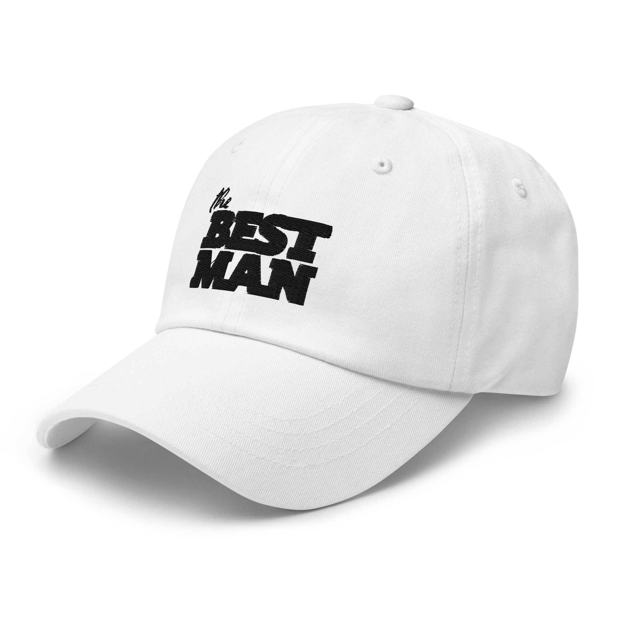 The Best Man Hat, 3D Puff Black Embroidery, Bridal Party Hat, Gift for ...