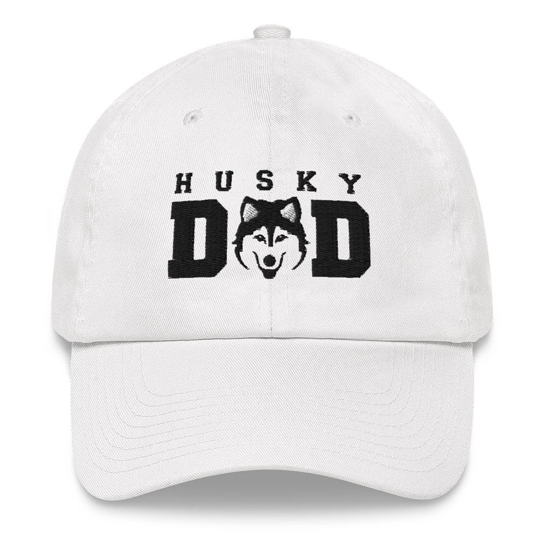 Dog Dad Husky Hat Fathers Day Gift. Siberian Husky, Black and White ...