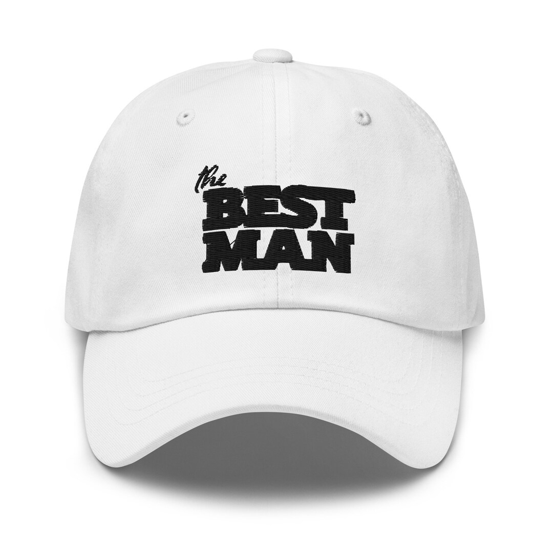 The Best Man Hat, 3D Puff Black Embroidery, Bridal Party Hat, Gift for ...