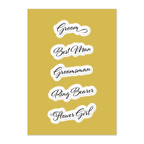 Groomsman Sticker - Etsy