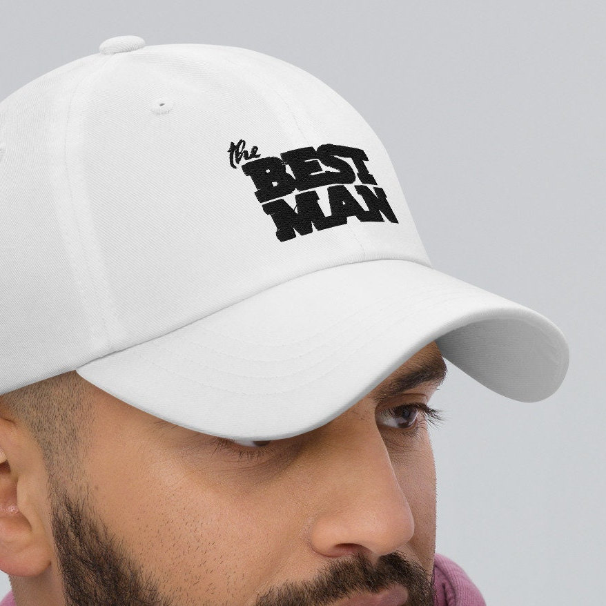 The Best Man Hat 3D Puff Black Embroidery Bridal Party Hat - Etsy