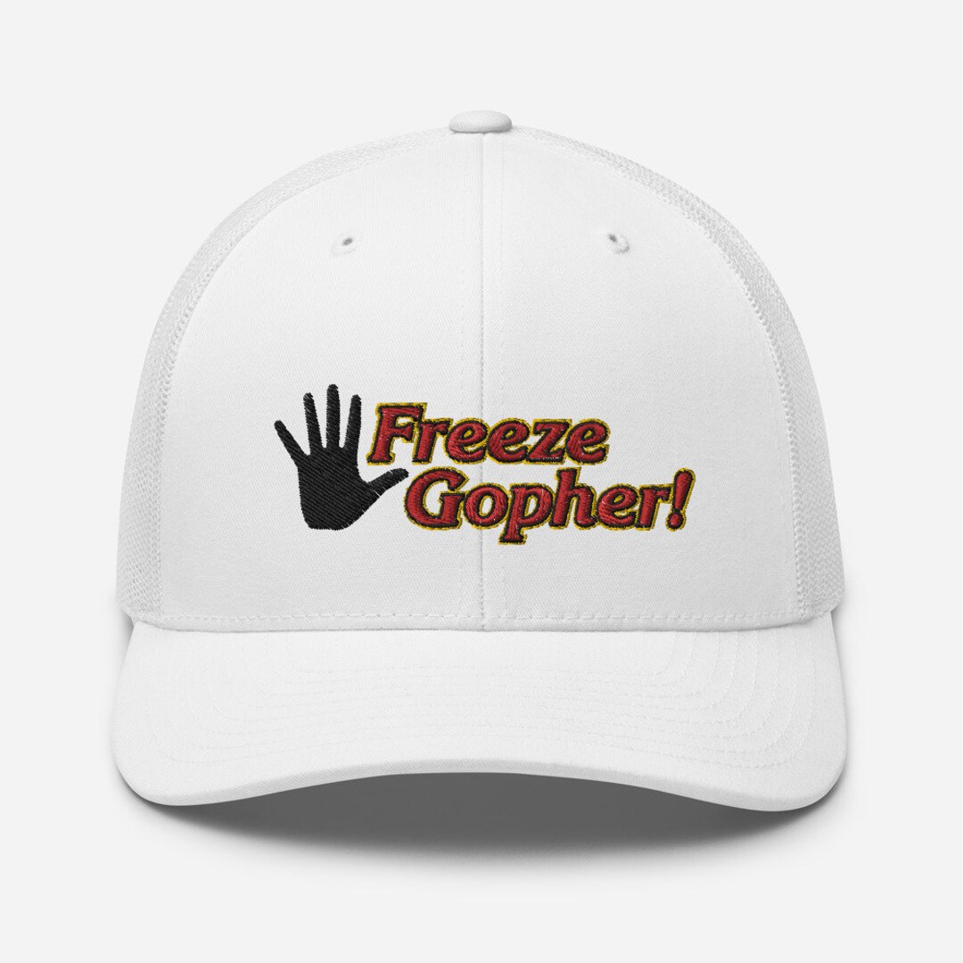 Freeze Gopher Trucker Hat/embroidered Hat/funny Golf Movie Hat/for ...