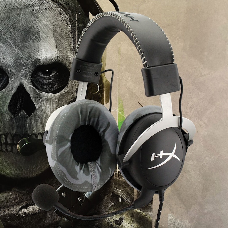 Urban Camouflage Headset Cushion Covers for Hear Protection and Gaming Headsets From ...