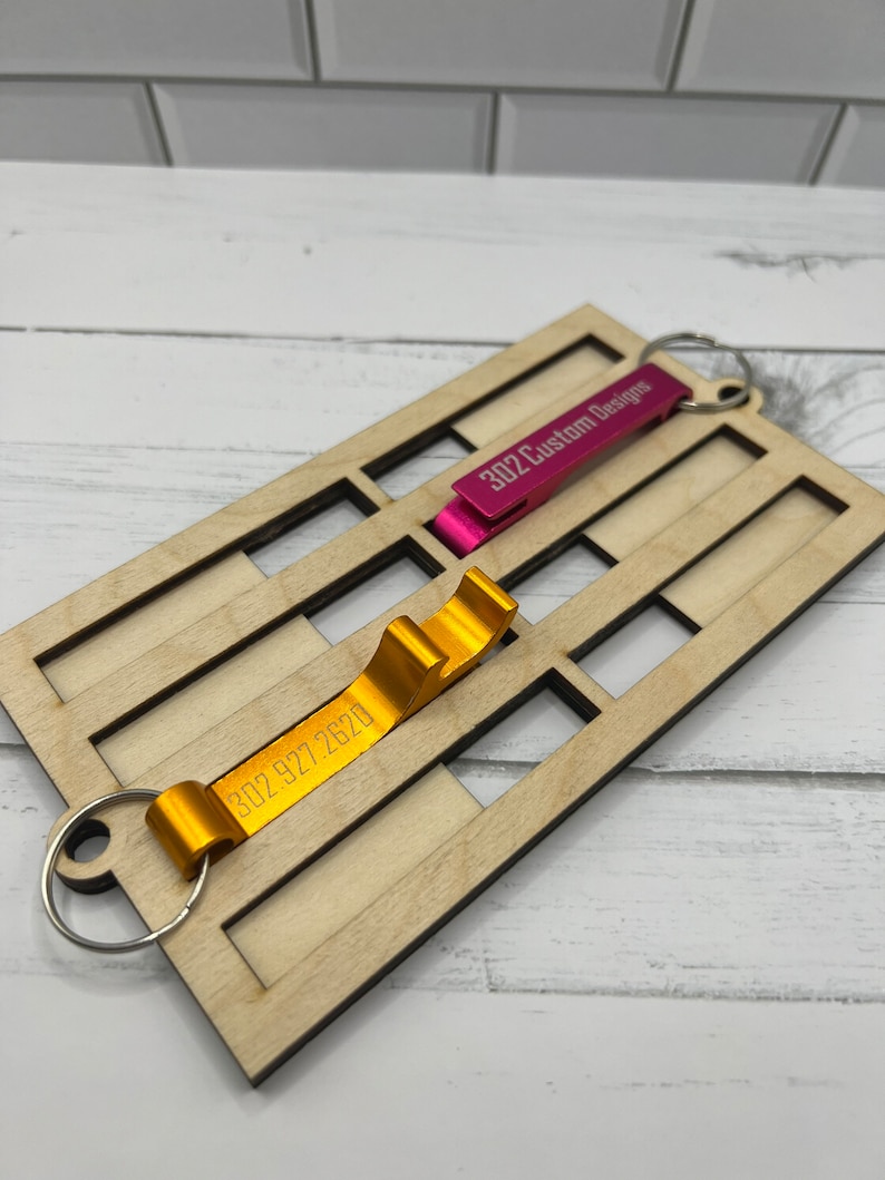 Bottle Opener Keyring Laser Engraving Jig Fiber SVG - Etsy