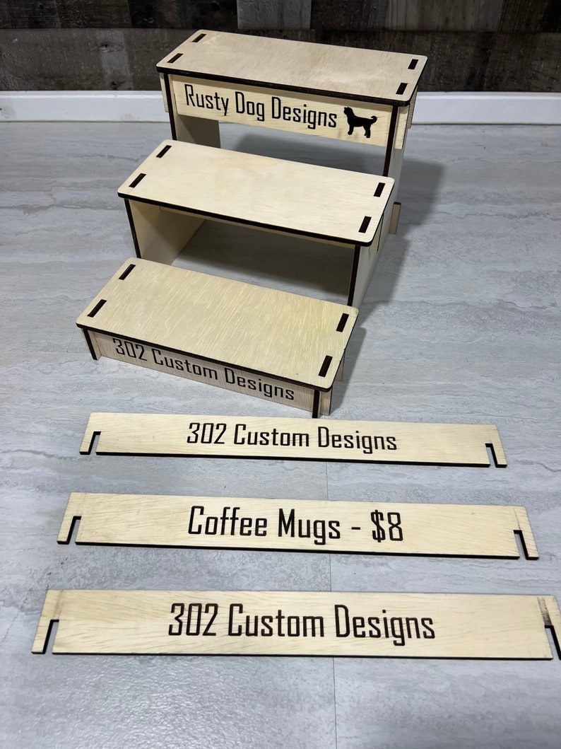 Retail Counter Display Stand Laser CUT SVG Digital File - Etsy