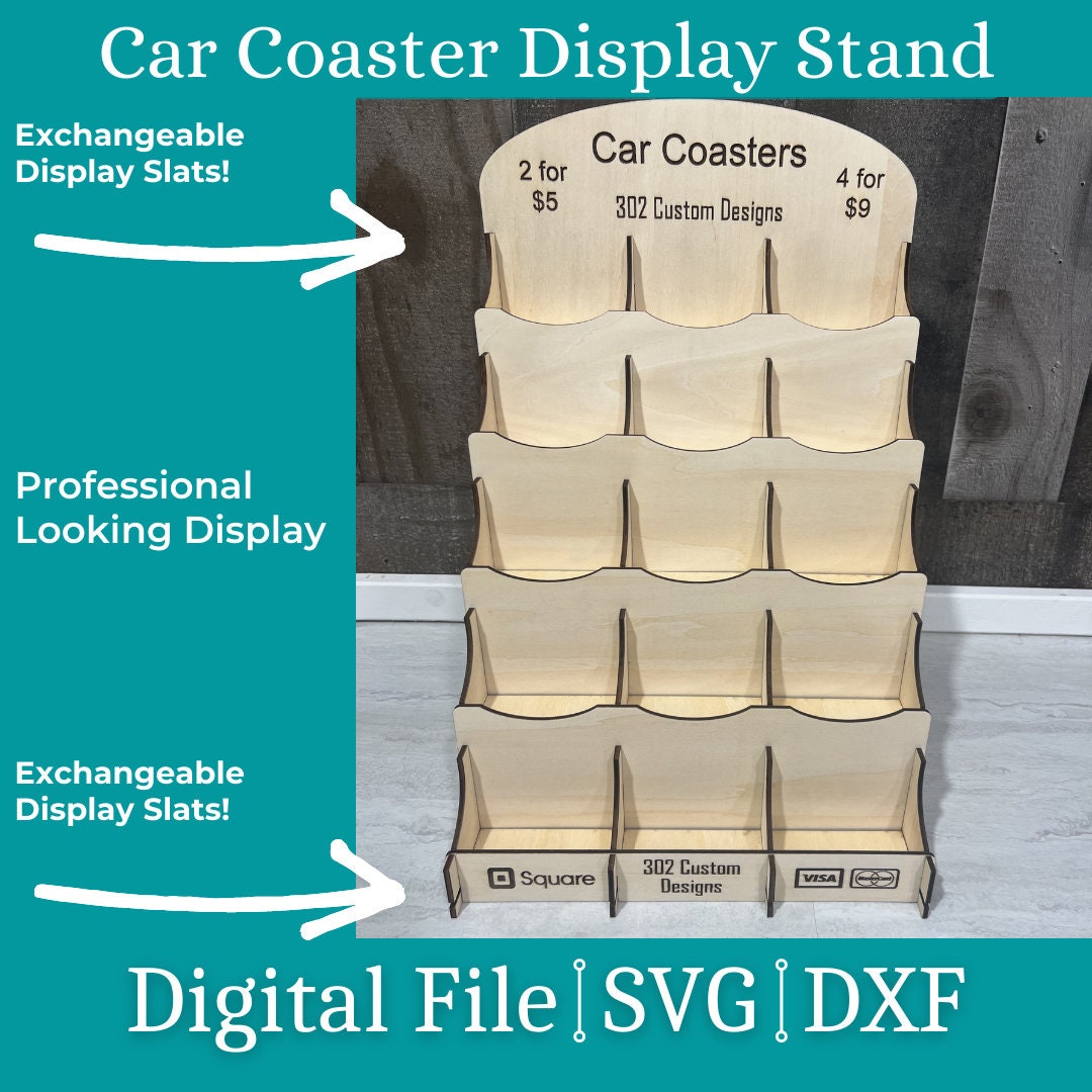 Retail Counter Display Stand Car Coasters or Anything 3 Inch - Etsy