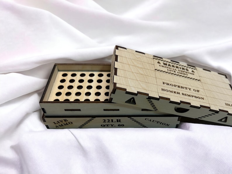 Ammo Crate Box - 2 Boxes - 22LR - Bullet Holder Box - Laser CUT - SVG ...