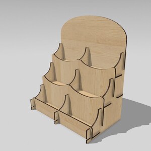 Retail Counter Display Stand: 6-pocket SVG Laser Cut File (digital File ...