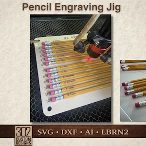 Pencil Engraving Jig SVG: Laser Cut Template (digital Download) - Etsy