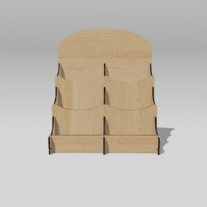 Retail Counter Display Stand: 6-pocket SVG Laser Cut File (digital File ...