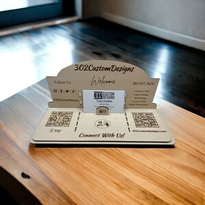 Business Center - Card Holder - QR Code With NFC Option - Laser Cut ...