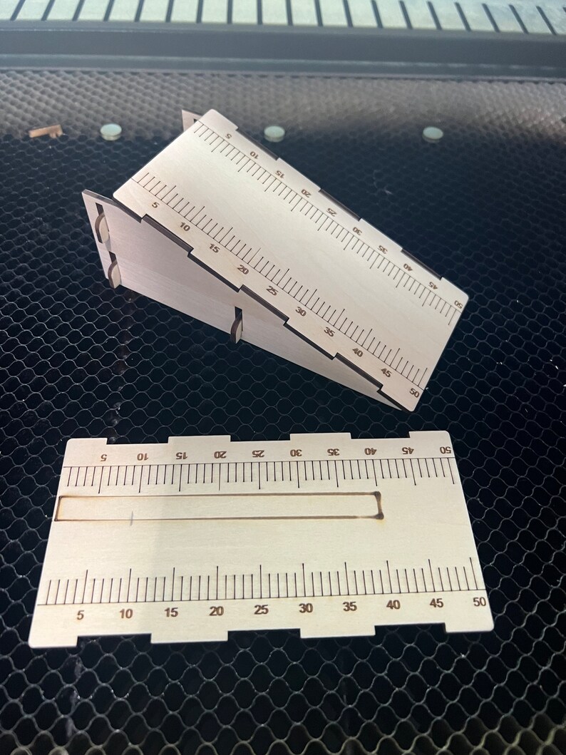 Laser Ramp Test Jig: SVG, Lightburn File (digital File) - Etsy
