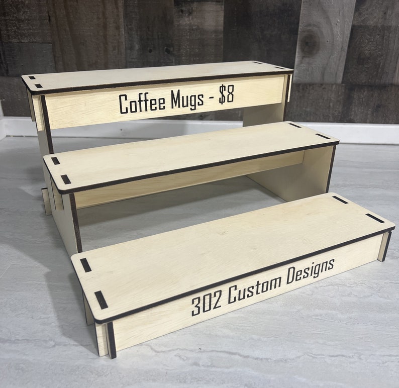 Retail Counter Display Stand Laser CUT SVG Digital File - Etsy