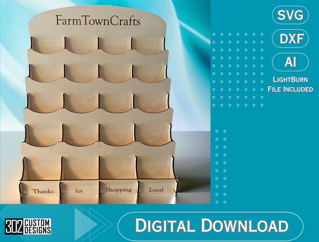 Sticker Display Stand - 20 Pockets, Car Coasters, Stickers or Anything ...