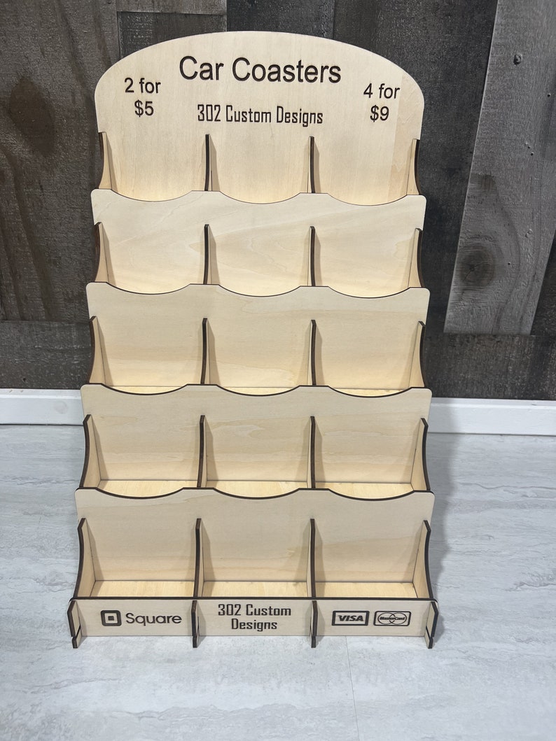 Retail Counter Display Stand Car Coasters or Anything 3 Inch - Etsy