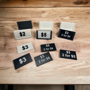 Display Price Kits, Interchangeable Pricing Tags, Craft Show Price Sign ...
