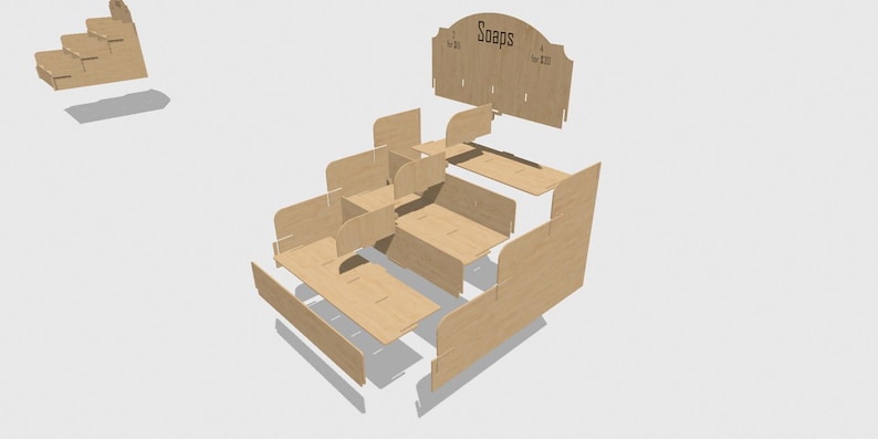 Adjustable Soap Display Stand: Laser Cut SVG File (glowforge, Xtool ...