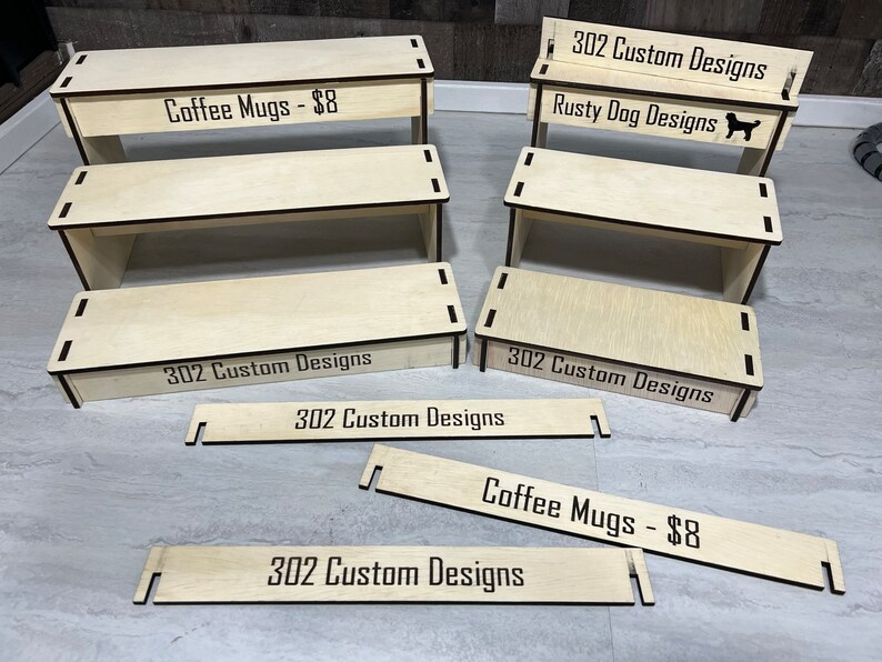 Retail Counter Display Stand Laser CUT SVG Digital File - Etsy