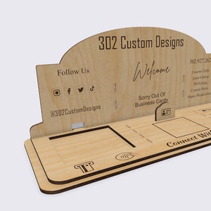 Payment Display Stand SVG | QR Code + Square Reader Holder + Business ...