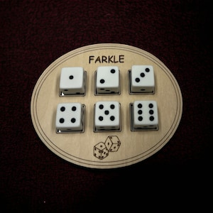 Farkle Board Game Laser Cut SVG File, Dice Tray & Box Template, DIY ...
