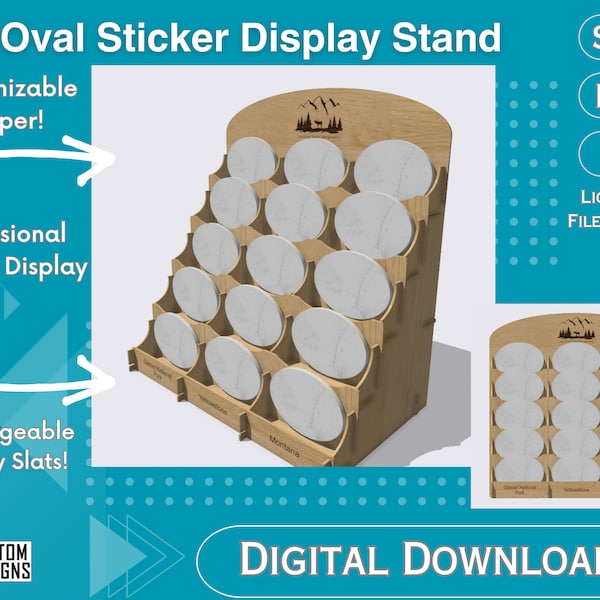 Sticker Display Svg - Etsy