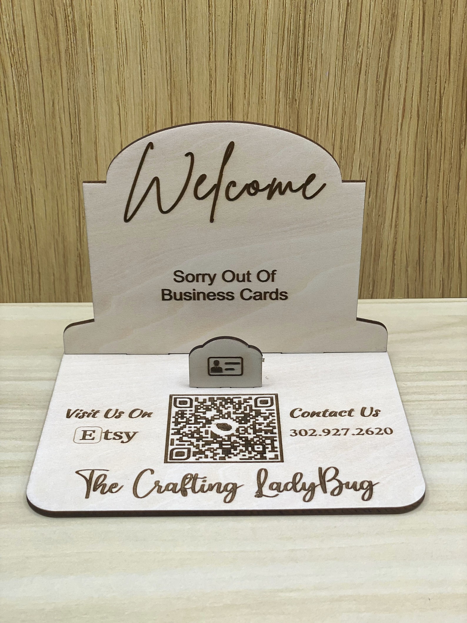 Business Card Holder - QR Code - Laser Cut - SVG - Digital File ...