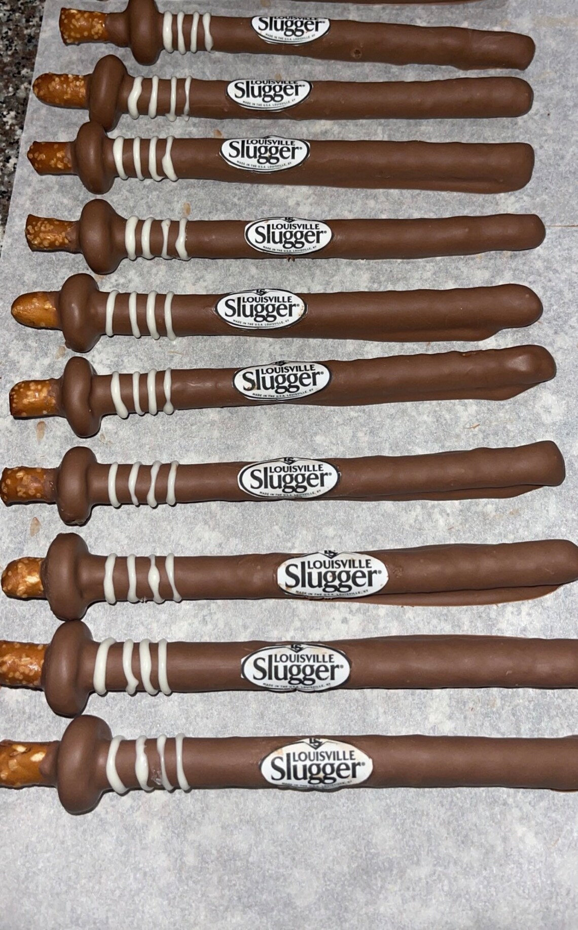 Baseball Bat Chocolate Covered Pretzel Rods /OR Baseball - Etsy