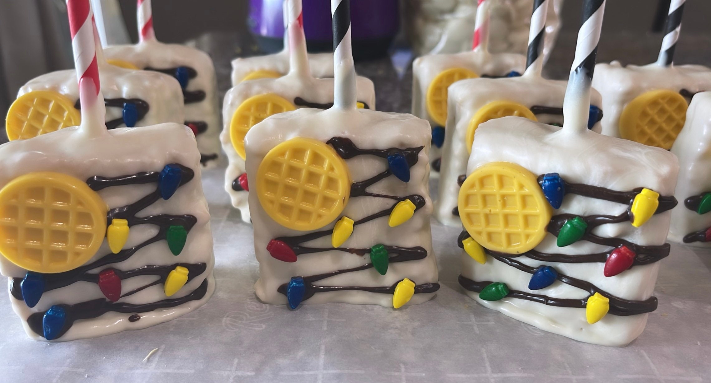 Stranger Things Chocolate Dipped Rice Krispie Pops - Etsy