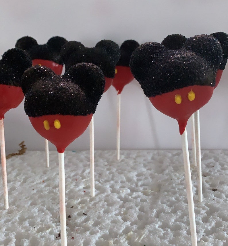 Minnie or Mickey Mouse Cakepops - Etsy
