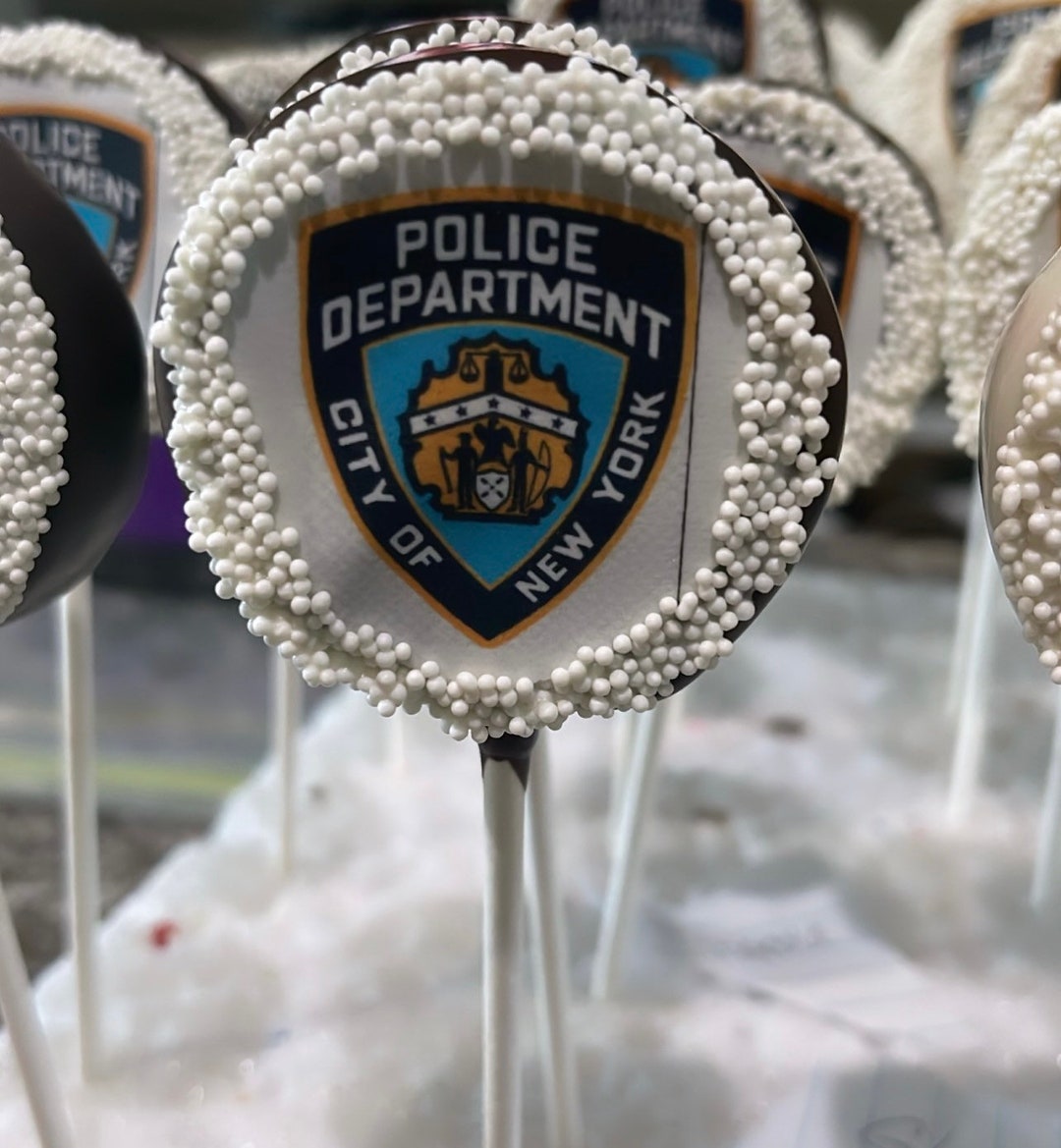 Police Logo Cakepops: Retirement, Birthday - Edible Image (dozen) - Etsy
