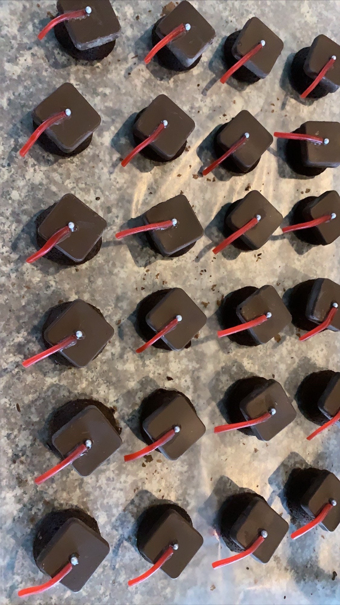 Graduation Cap Brownie Bites - Etsy