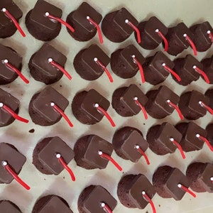 Graduation Cap Brownie Bites - Etsy