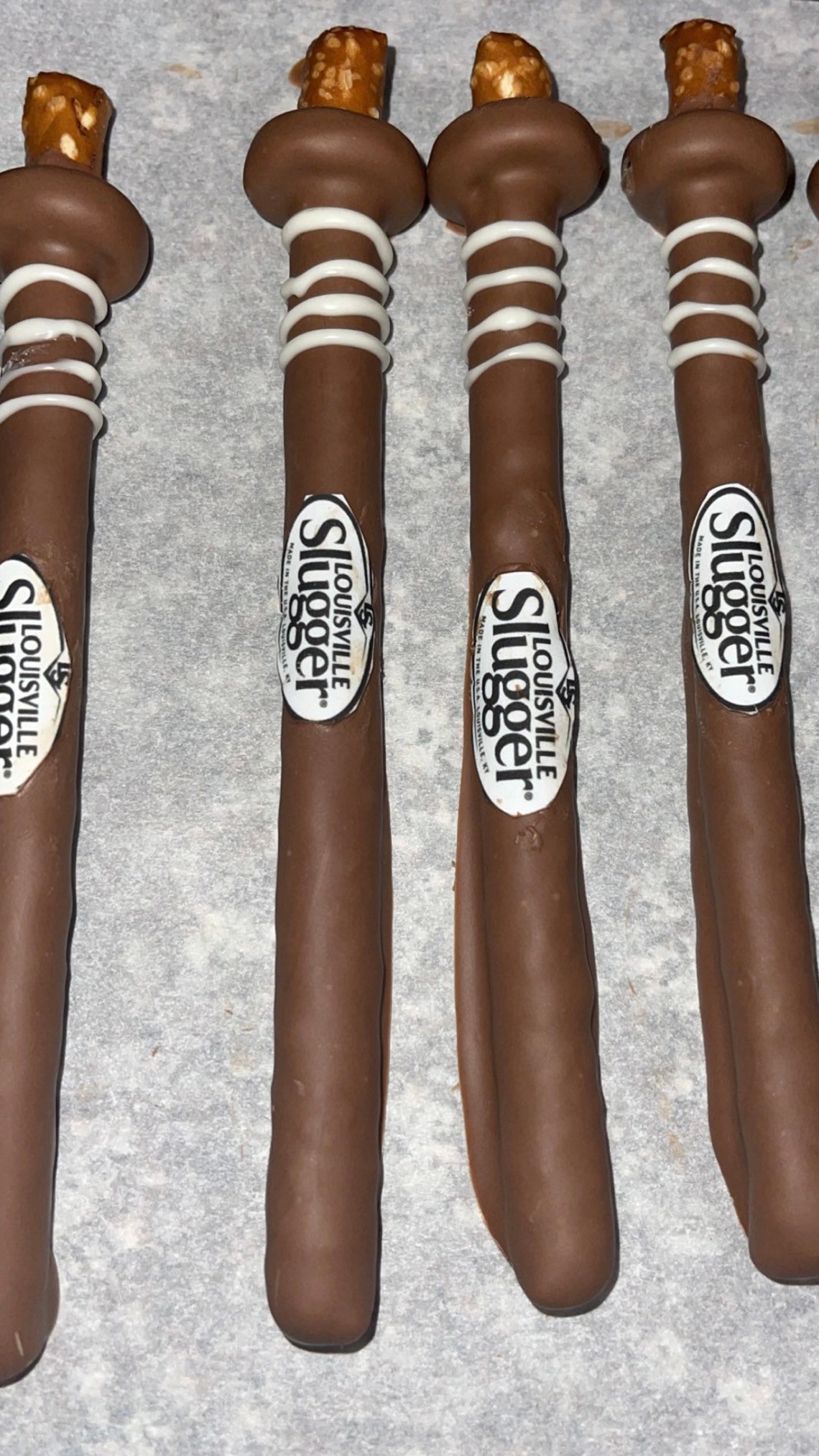 Baseball Bat Chocolate Covered Pretzel Rods /OR Baseball - Etsy