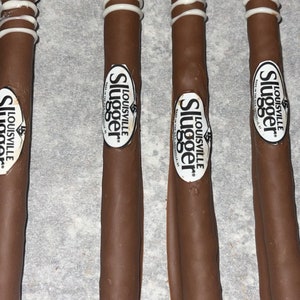 Baseball Bat Chocolate Covered Pretzel Rods /OR Baseball - Etsy