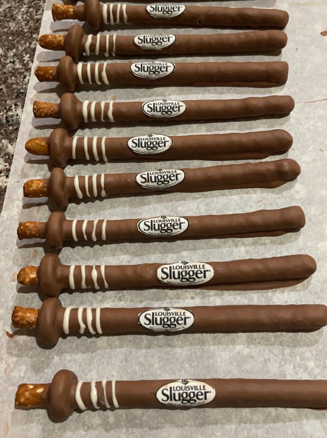 Baseball Bat Chocolate Covered Pretzel Rods /OR Baseball - Etsy