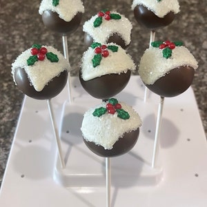 Holly Cakepops: Holiday Dessert Table Gift - Etsy